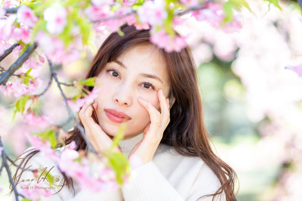 桜ポートレートの撮り方